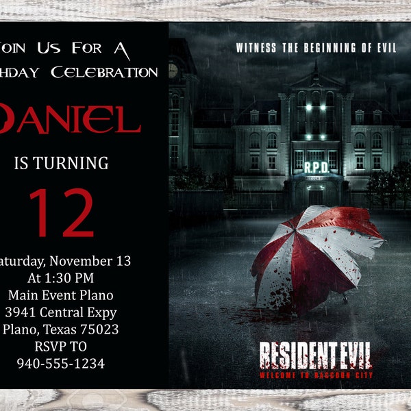 Resident Evil Birthday - Etsy