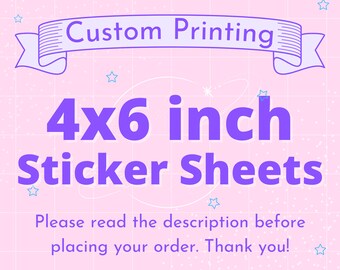 4x6 Sticker Sheet - Etsy