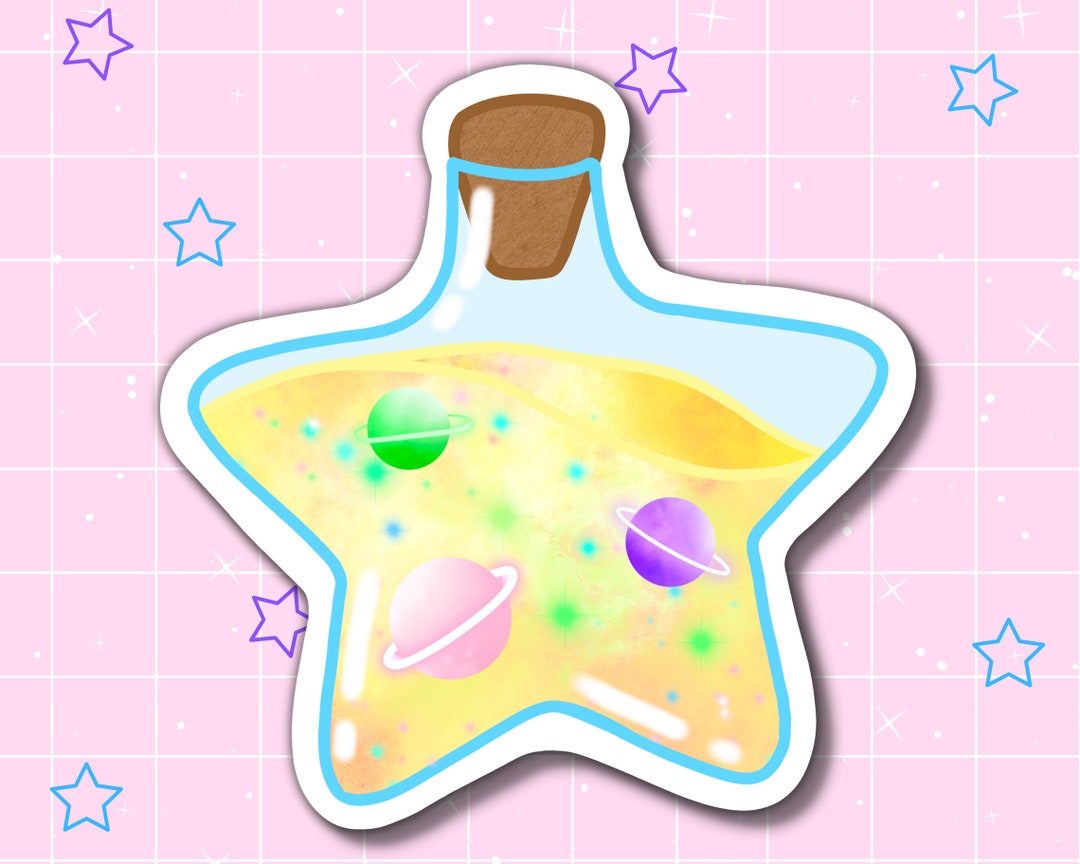 Star Potion Bottle Sticker Laptop Decal Water Bottle Sticker - Etsy