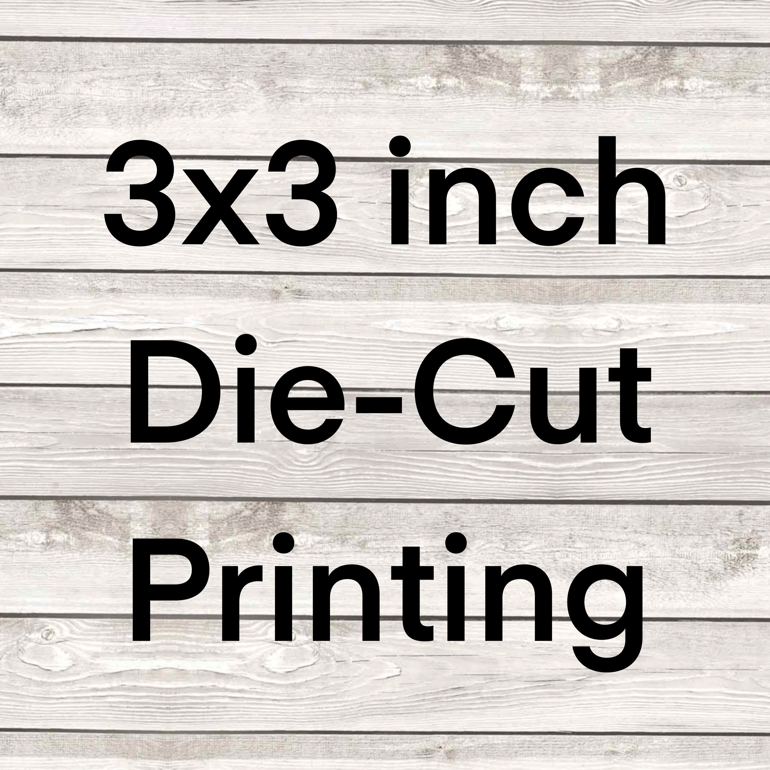 3x3 Inch Die-Cut Stickers for small businesses | Etsy