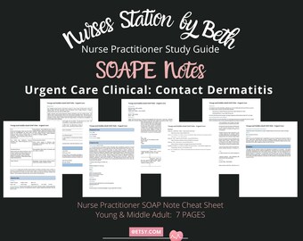 Soap Note Np Template - Etsy