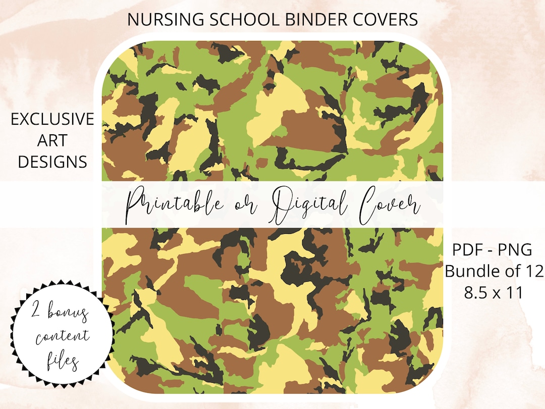 Set of 10 Nursing School Binder Covers Notebook Covers - Etsy