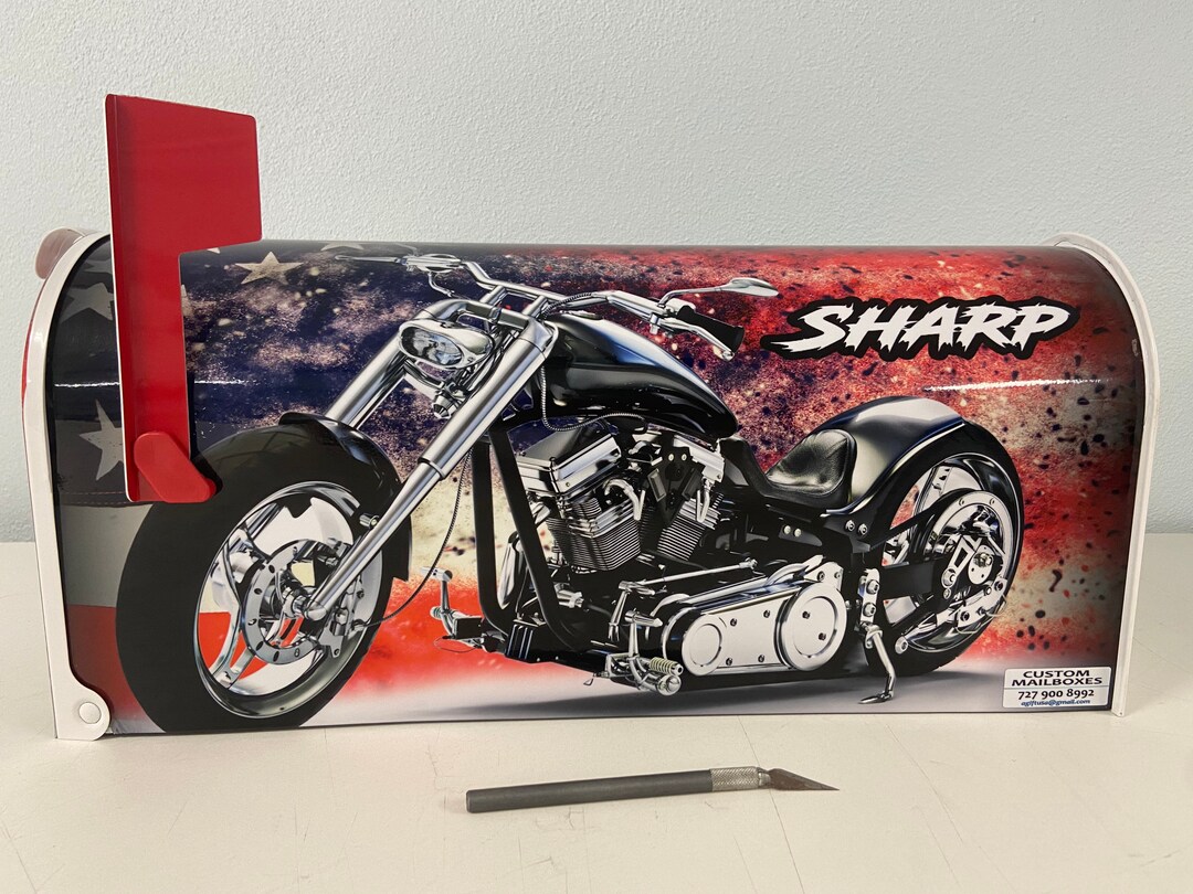 Chopper Custom Mailbox Personalized Christmas Gift for Him Handcrafted ...