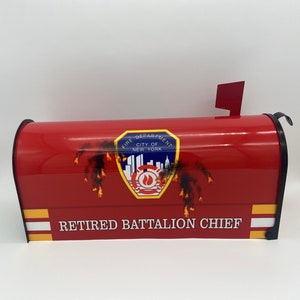 Fire Department Custom Mailbox Homemade Gift for Him Personalized Gift ...