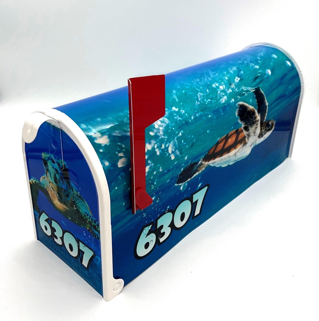 Baby Sea Turtle Mailbox: Beach House Decorations - Etsy