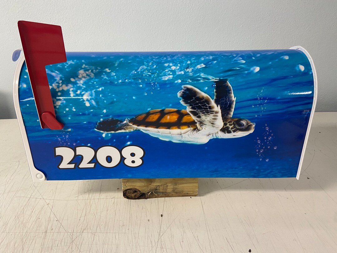 Baby Sea Turtle Custom Mailboxes. Handmade Gift for Fathers - Etsy