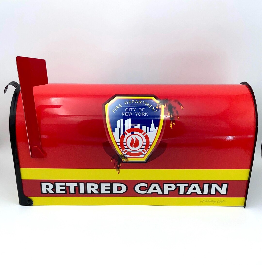 Mailbox Gift for Dad, Custom Mailbox, Fire Services Gift for Dad, Gift ...