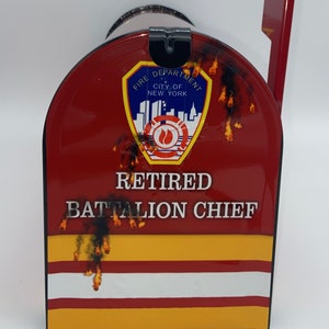 Fire Department Custom Mailbox Homemade Gift for Him Personalized Gift ...