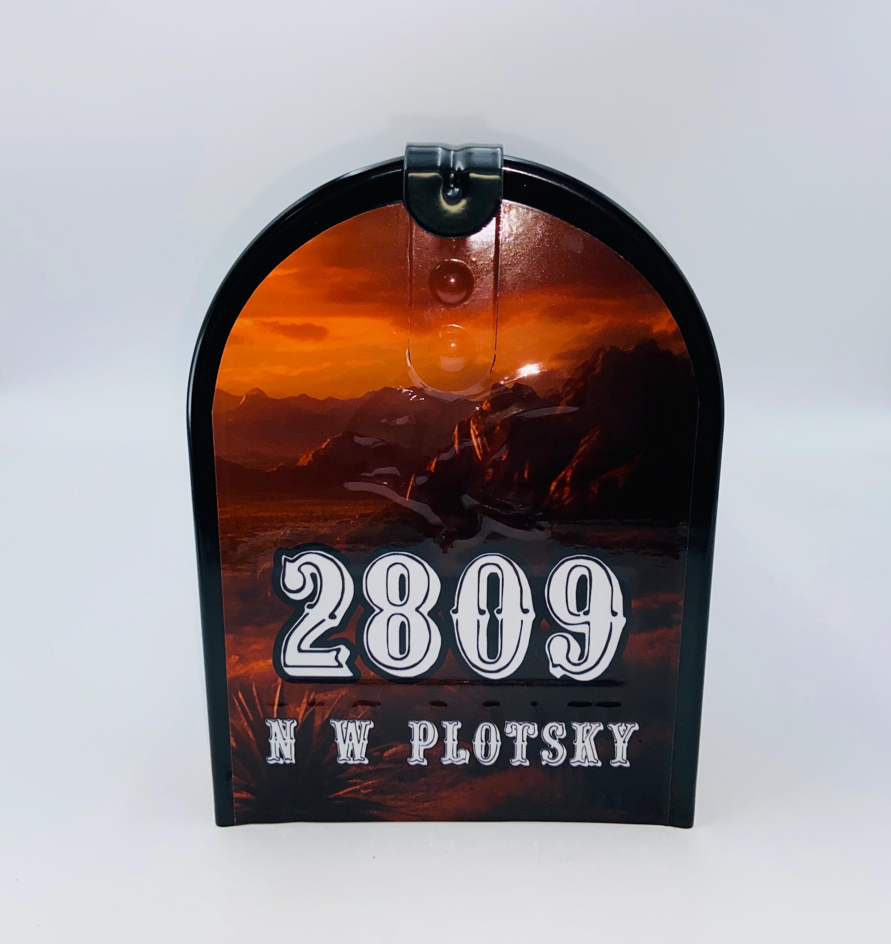 Wild West Custom Mailbox Featuring the Classic Lonesome Cowboy Riding ...