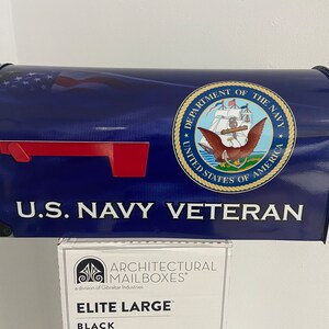 U.S. Navy Veteran Personalized Mailbox Fathers Day Gift 4th of July ...
