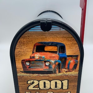 Farm Truck Mailbox: Rustic Patina, Custom Address, Made in America - Etsy