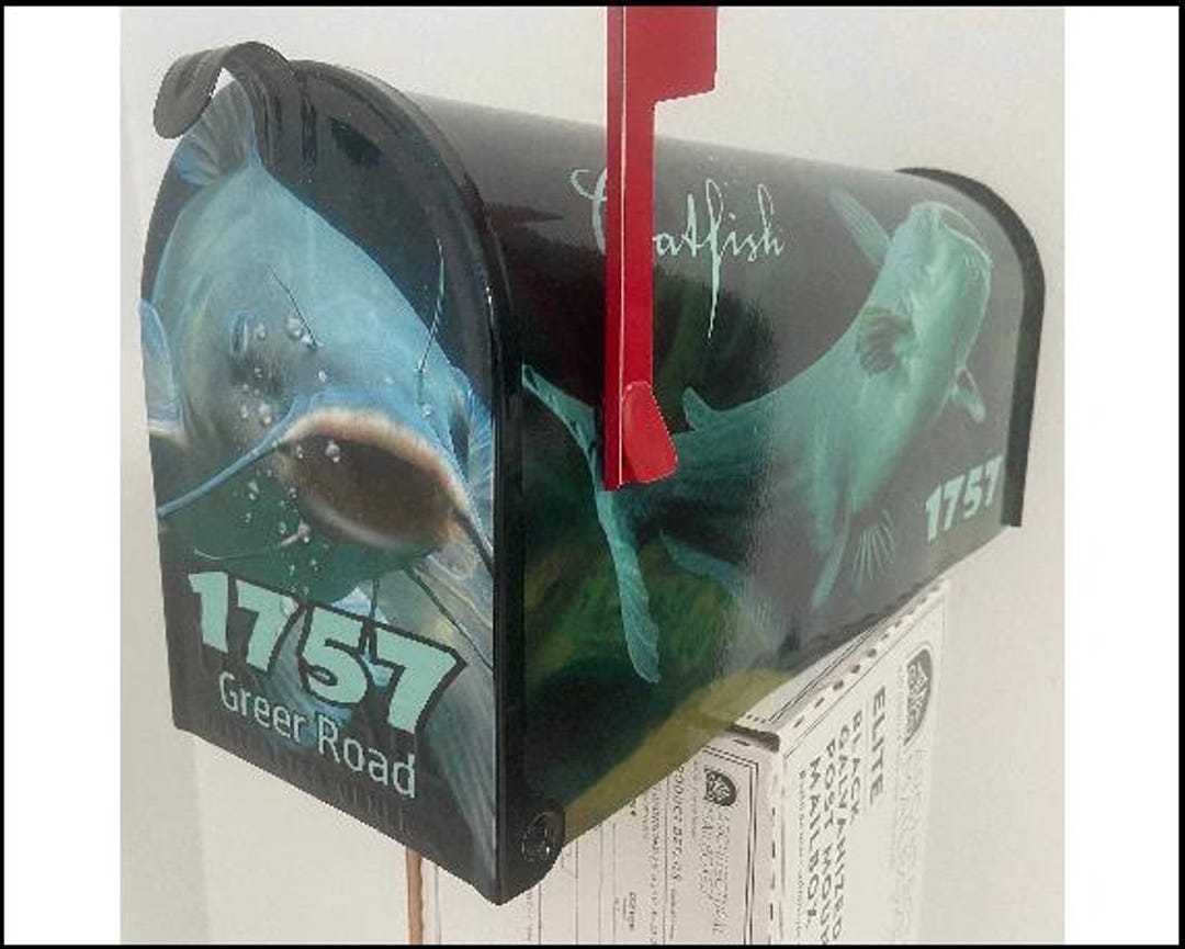 Catfish Custom Mailbox Beach House Christmas Decor. Personalized Gifts ...
