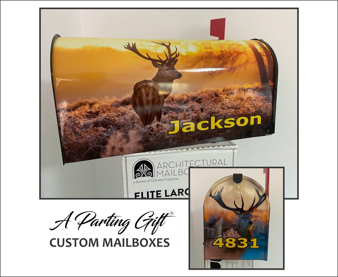Deer Stag Custom Mailbox.decorative Gift for Her. Gift for Him - Etsy