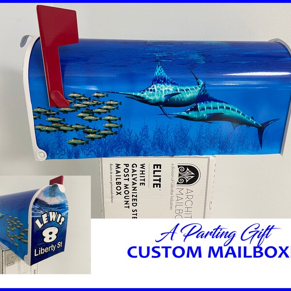 Painted Beach Art Mailbox - Etsy