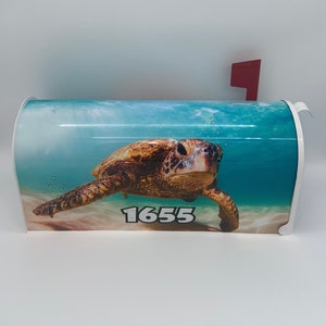 Sea Turtle Custom Mailbox Beach Decor. Personalized Gift for Dad Gift ...