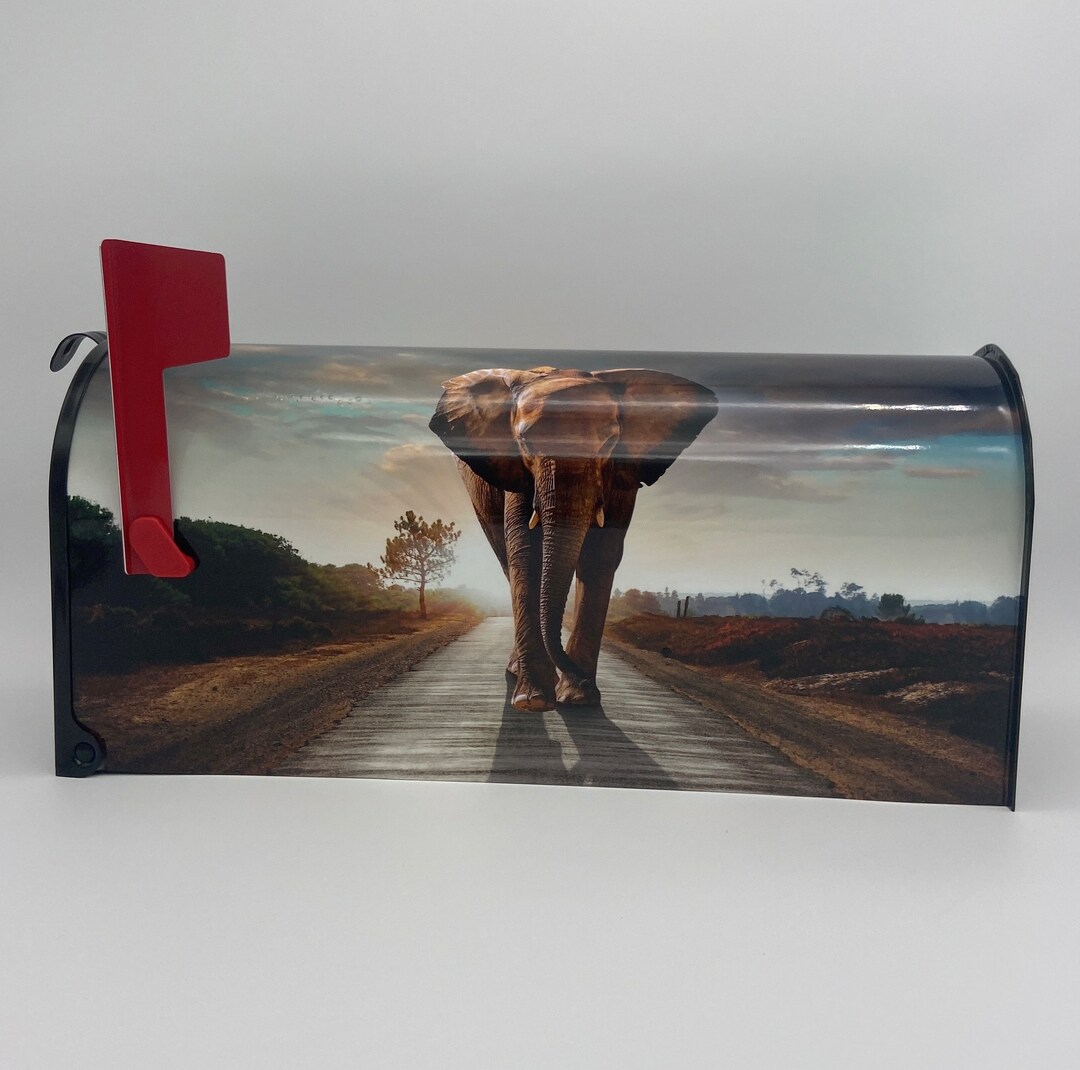 Elephant Custom Mailbox Independence Day Gift - Etsy