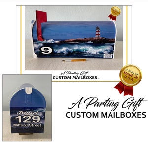 Custom Mailbox, Light House Gift, Gift for Mom, Valentines Gift ...