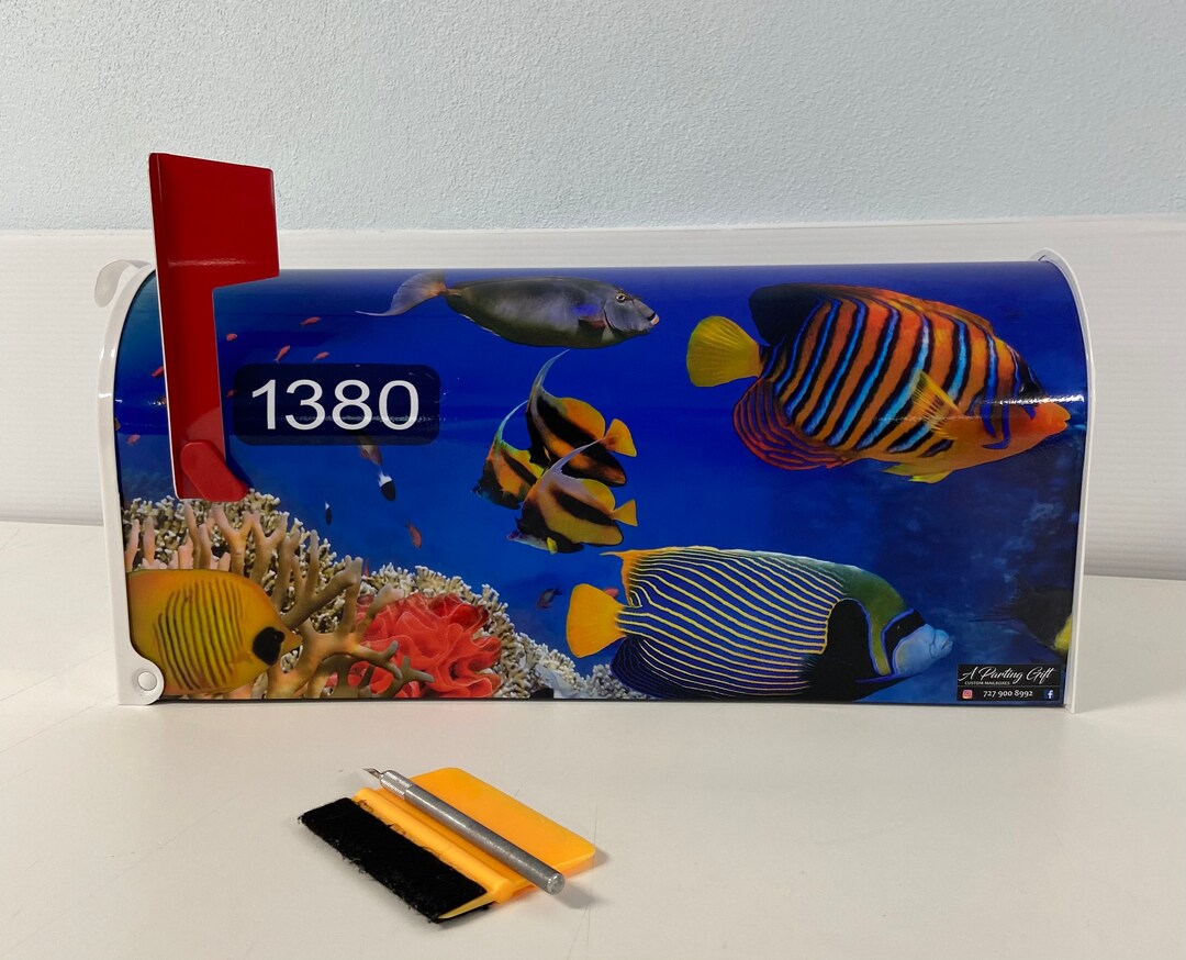 Custom Mailbox, Tropical Fish Gift, Valentines Gift, Gift for Mom ...
