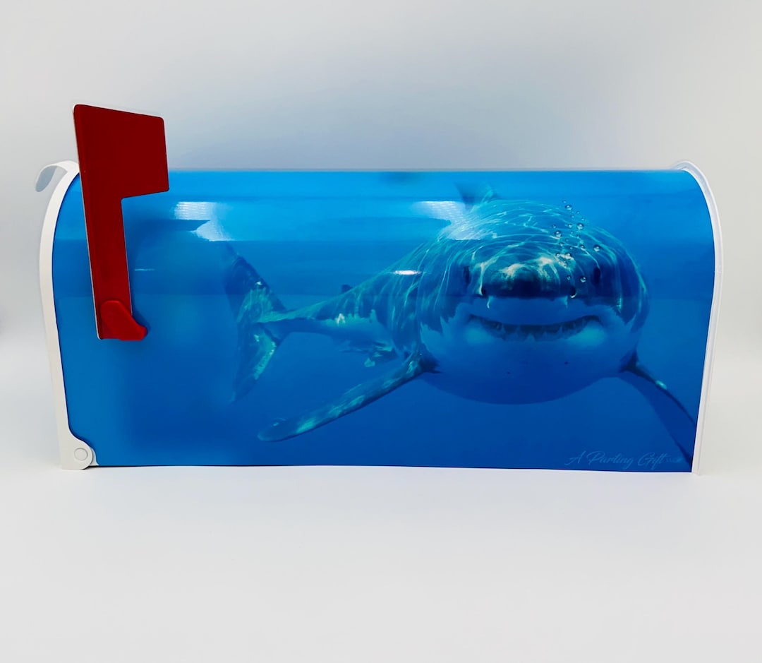 Custom Mailbox, Great White-shark, Gift for Mom, Stocking Filler, Sale ...