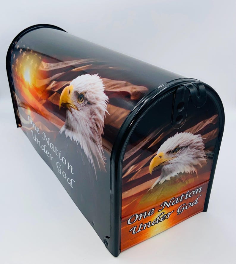 Patriotic Eagle Mailbox: Stars & Stripes, Weather-resistant Steel - Etsy