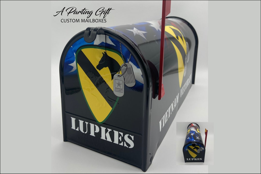Patriotic American Custom Mailbox 101st Airborne Vietnam Veteran ...