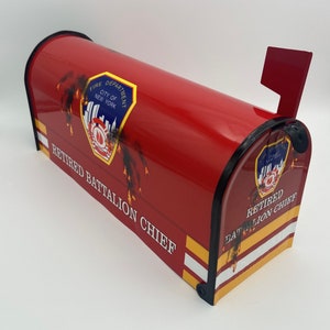 Fire Department Custom Mailbox Homemade Gift for Him Personalized Gift ...