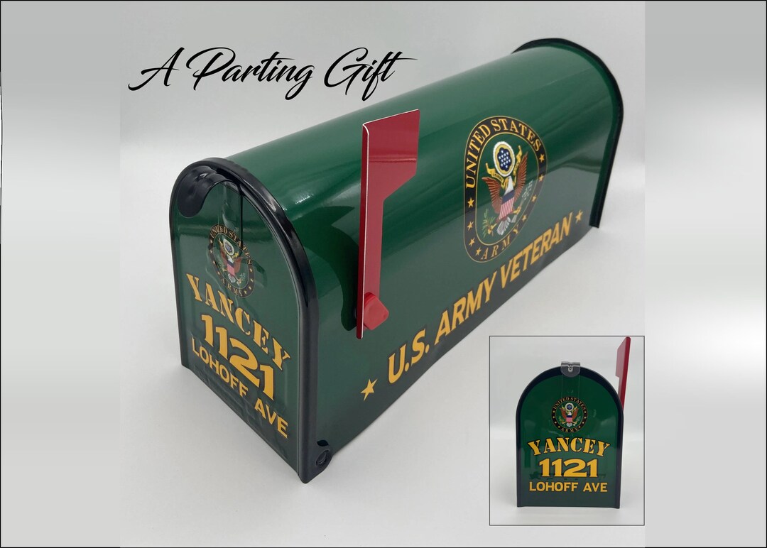 Army Vet Custom Mailboxes Veterans Day Gifts for Dad Patriotic Gift for ...