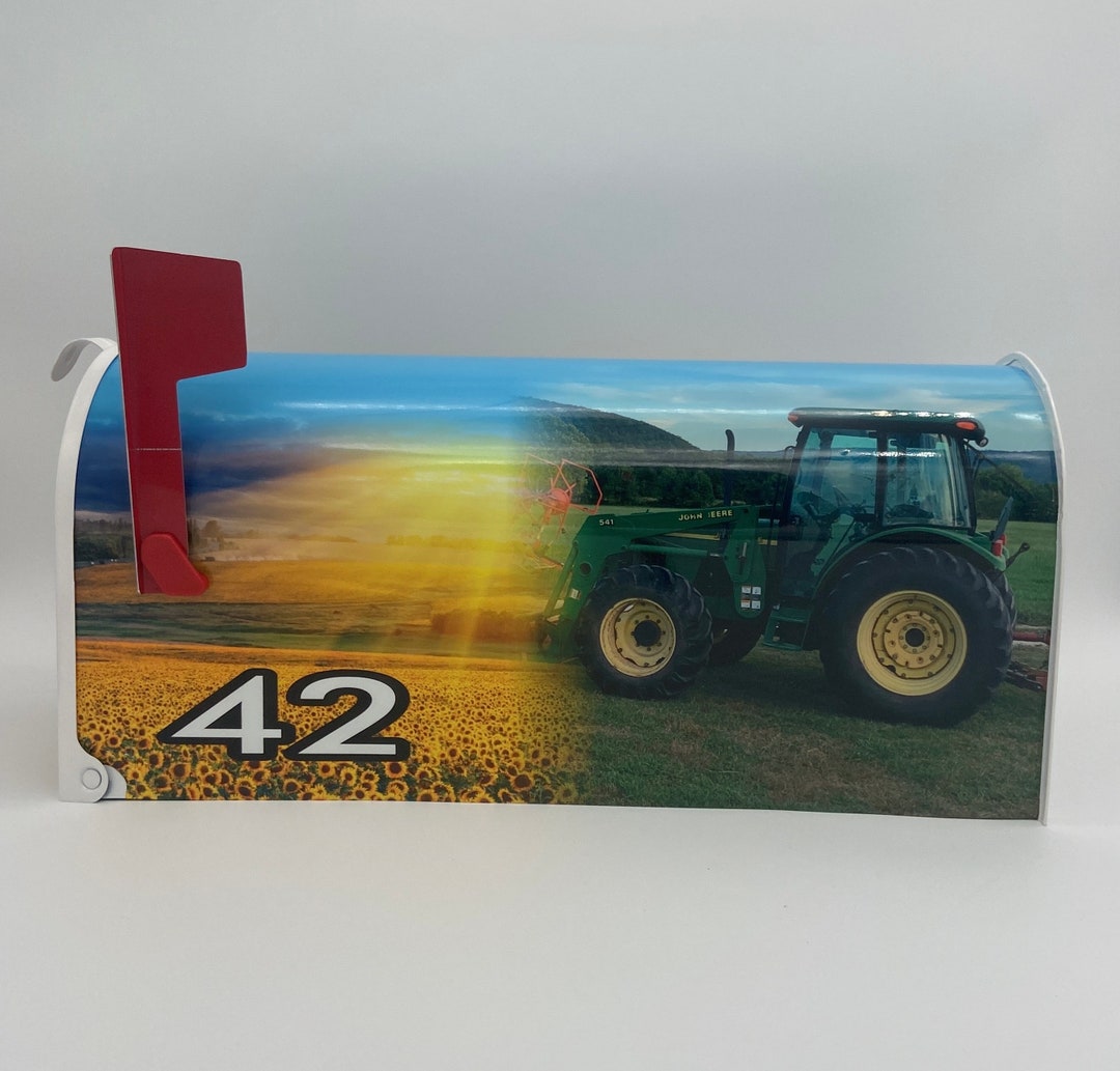 Country Farm Tractor Mailbox Homemade Gift for Dad Personalized Gift ...
