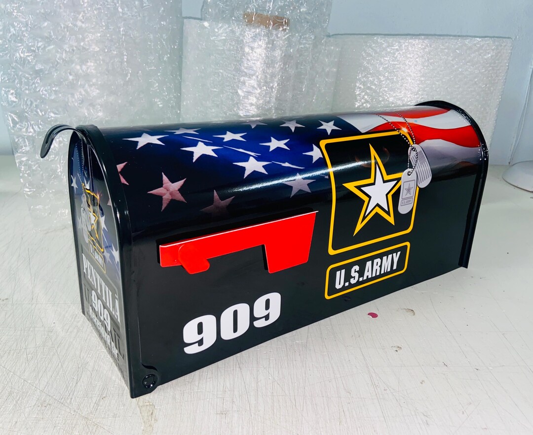 U.S. Army Custom Mailbox, Patriotic Gifts for Independence Day - Etsy