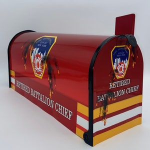 Fire Department Custom Mailbox Homemade Gift for Him Personalized Gift ...