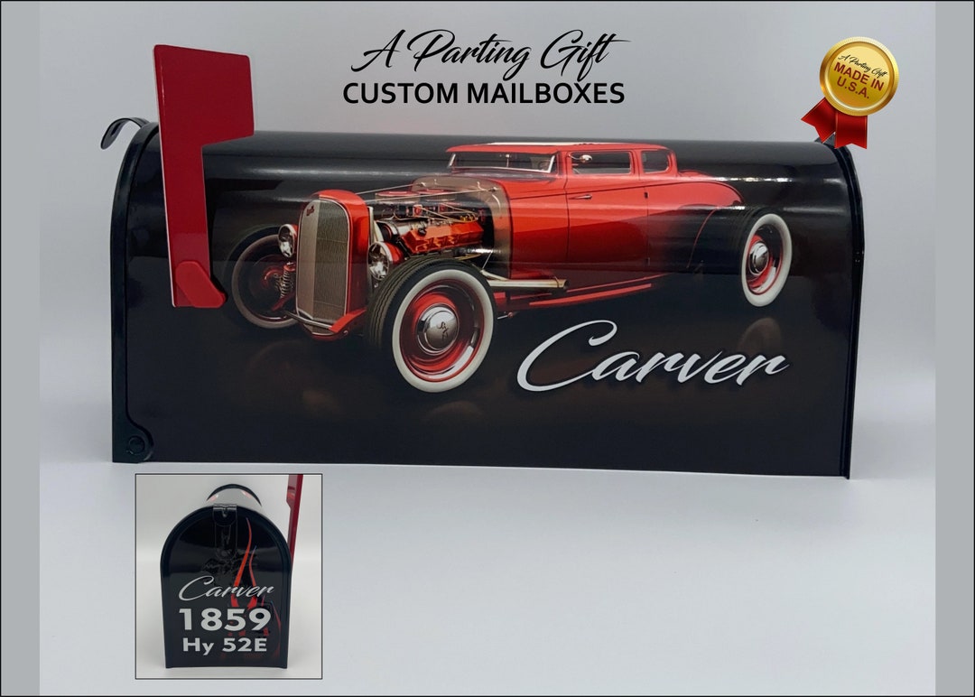 Hotrod Custom Mailbox Personalized Gift for Dad Gift Ideas for Mom - Etsy