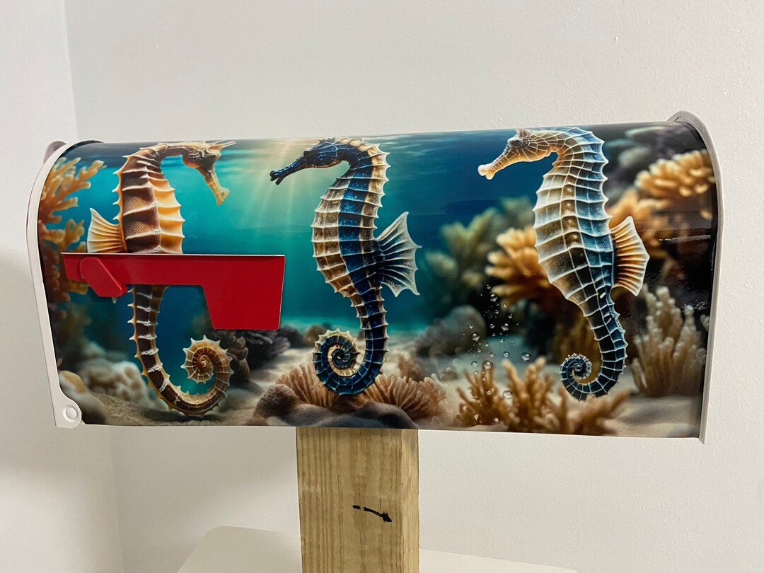 Custom Mailbox, Seahorse Gifts, Gift for Mom, Valentines Gift, Stocking ...