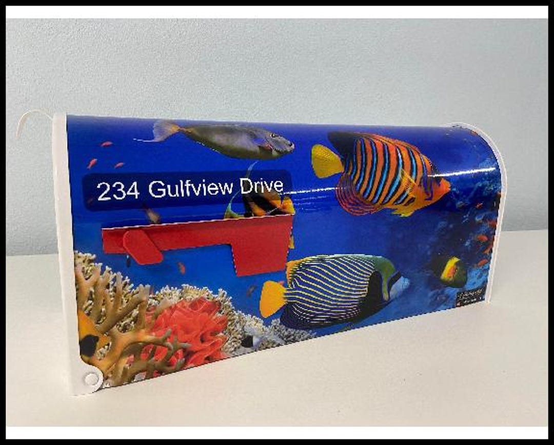Custom Mailbox, Tropical Fish Gift, Gift for Mom, Christmas Gift ...