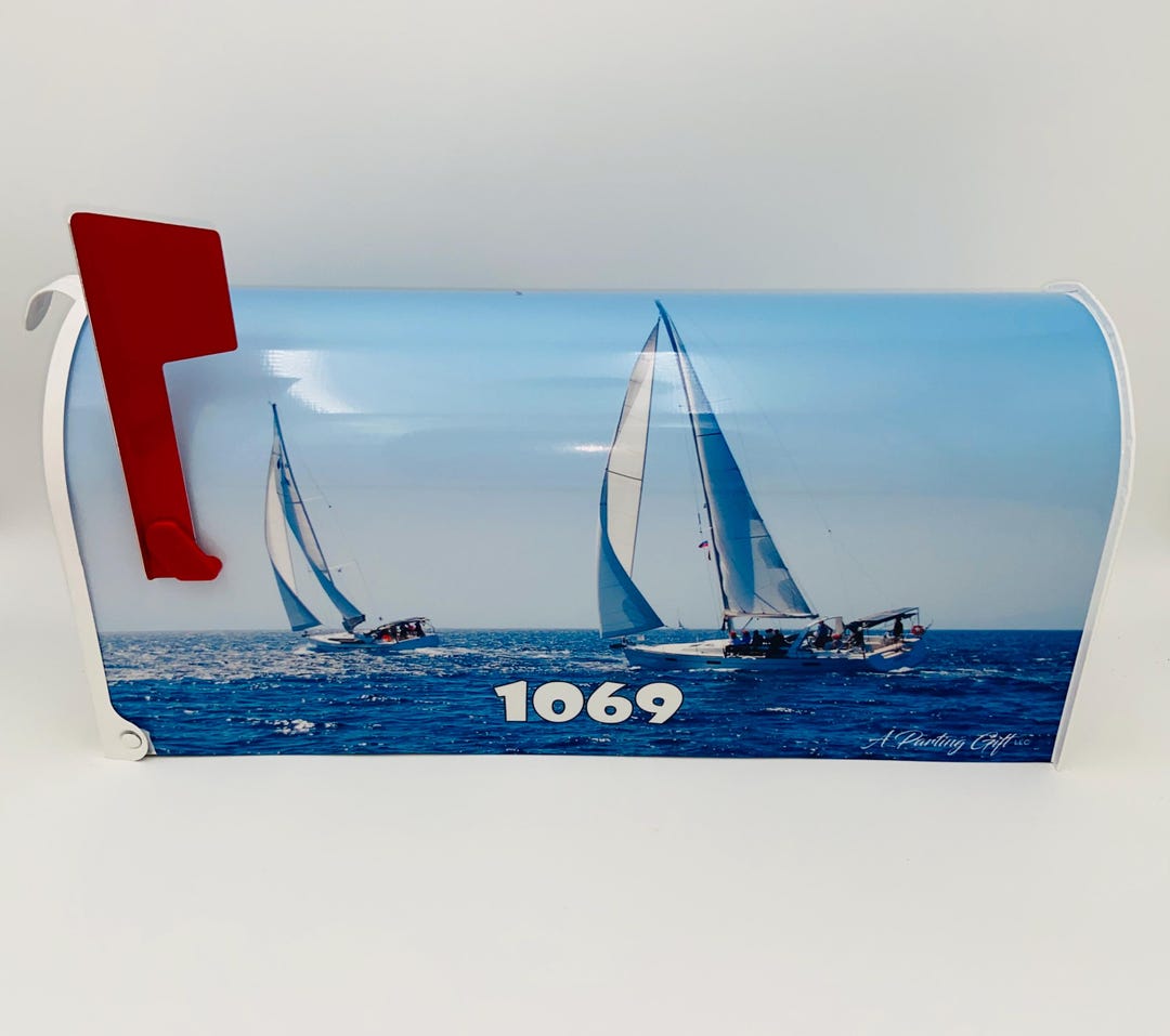 Custom Mailbox, Sail Boats, Gift for Mom, Stocking Filler, Sale, Gift ...