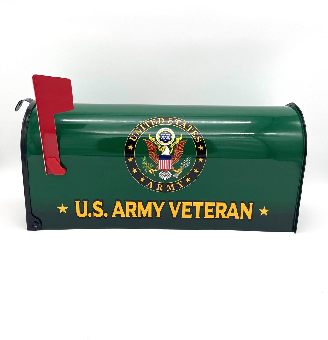 Army Veteran Custom Mailbox,veterans Day Gift for Dad,homemade ...