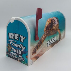 Sea Turtle Custom Mailbox Beach Decor. Personalized Gift for Dad Gift ...