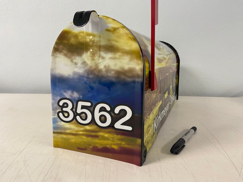 Personalized Farm Tractor Mailbox: Galvanized Steel, Custom Address - Etsy