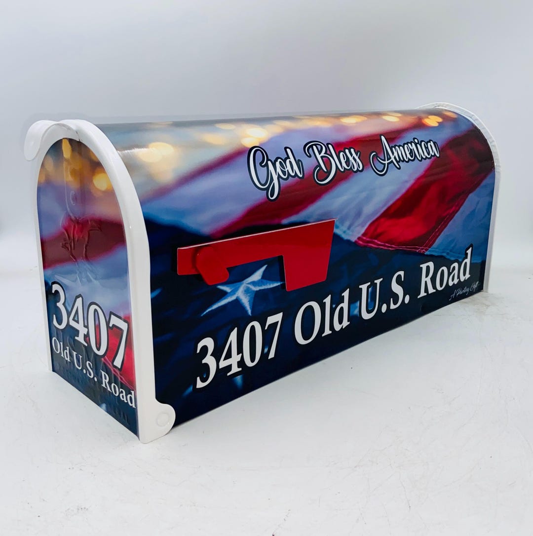 God Bless America Custom Mailbox: Postal Pizzaz - Etsy