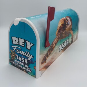 Sea Turtle Custom Mailbox Beach Decor. Personalized Gift for Dad Gift ...