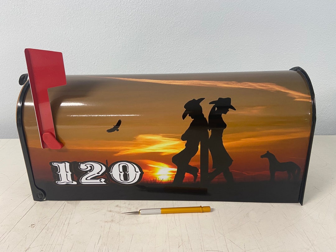 Wild West Custom Mailbox: Personalized Cowboy Decor - Etsy