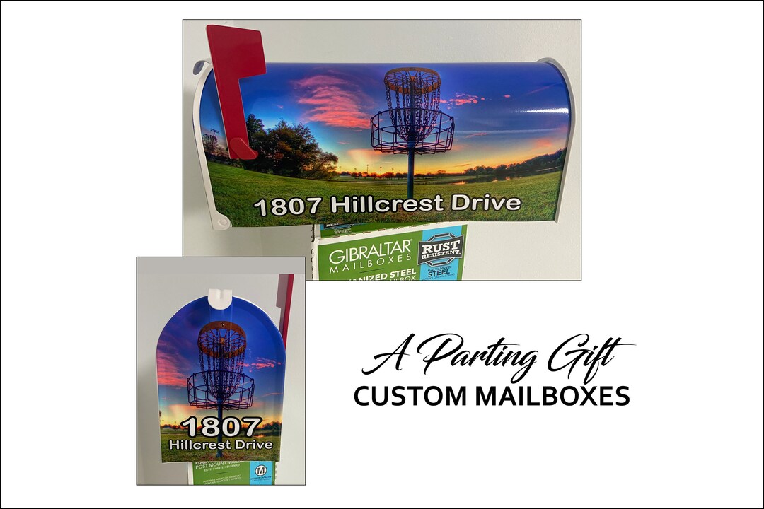 Disc Golf Custom Mailboxes Gift for Dad Home Decor Gift for Her Gift ...