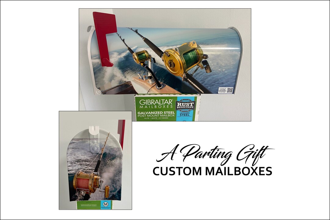 Deep Sea Fishing Custom Mailbox. Beach Decor. Gift for Him. Gift for ...