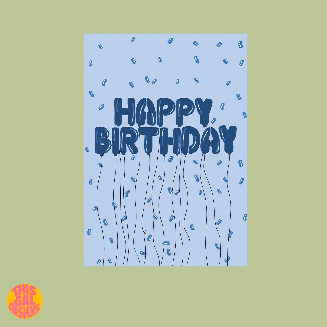 Blue Birthday Card Baby Boy Birth Card Baby Boy Birthday Boy Birthday ...