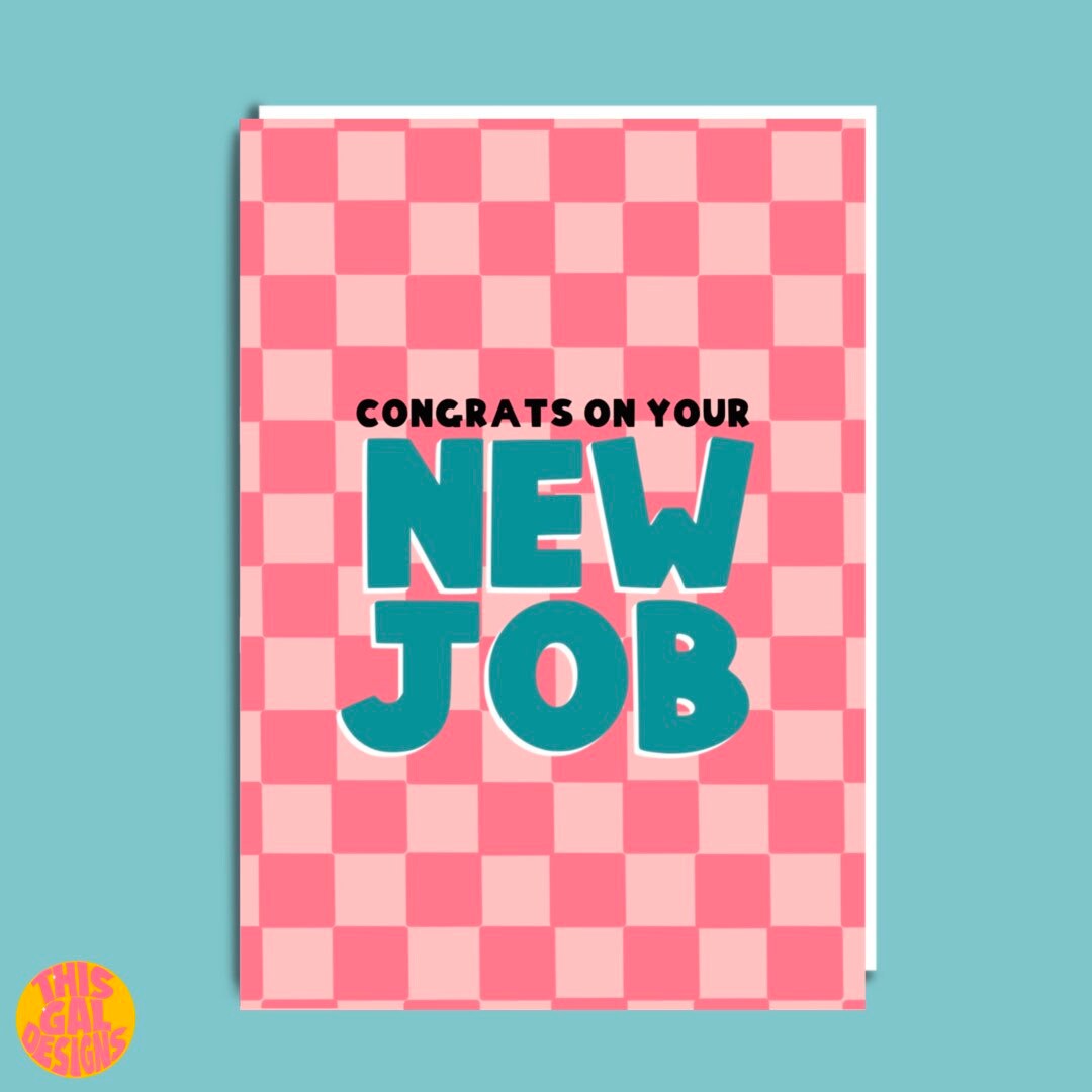 Good Luck New Job Card New Job Card for Her New Job Card Cat New Job ...