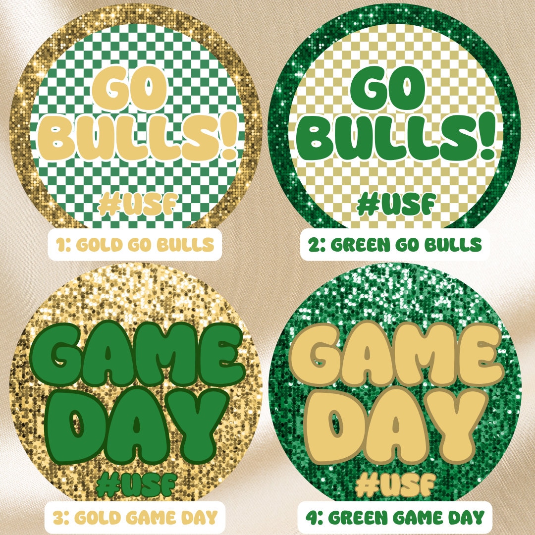 USF Tailgate Buttons, USF Spirit Buttons, Game Day Buttons, USF ...