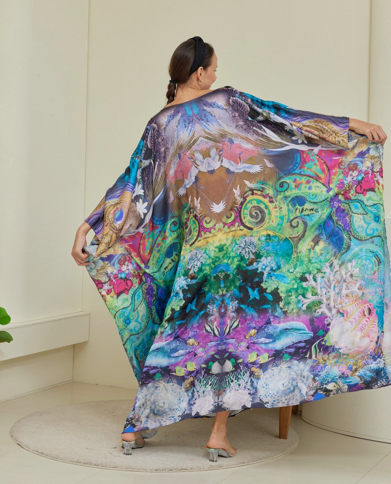 Blue Ocean World Under the Sea Kaftan Dressing Gown Gradient - Etsy