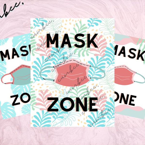 No Mask Zone Signs - Etsy