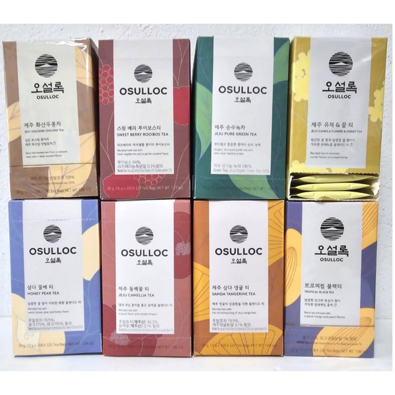 Osulloc Jeju Island 8 Kinds of Authentic Natural Refreshing Taste K ...