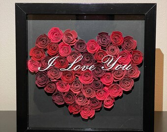 Purple Heart Shadow Box Svg - Etsy