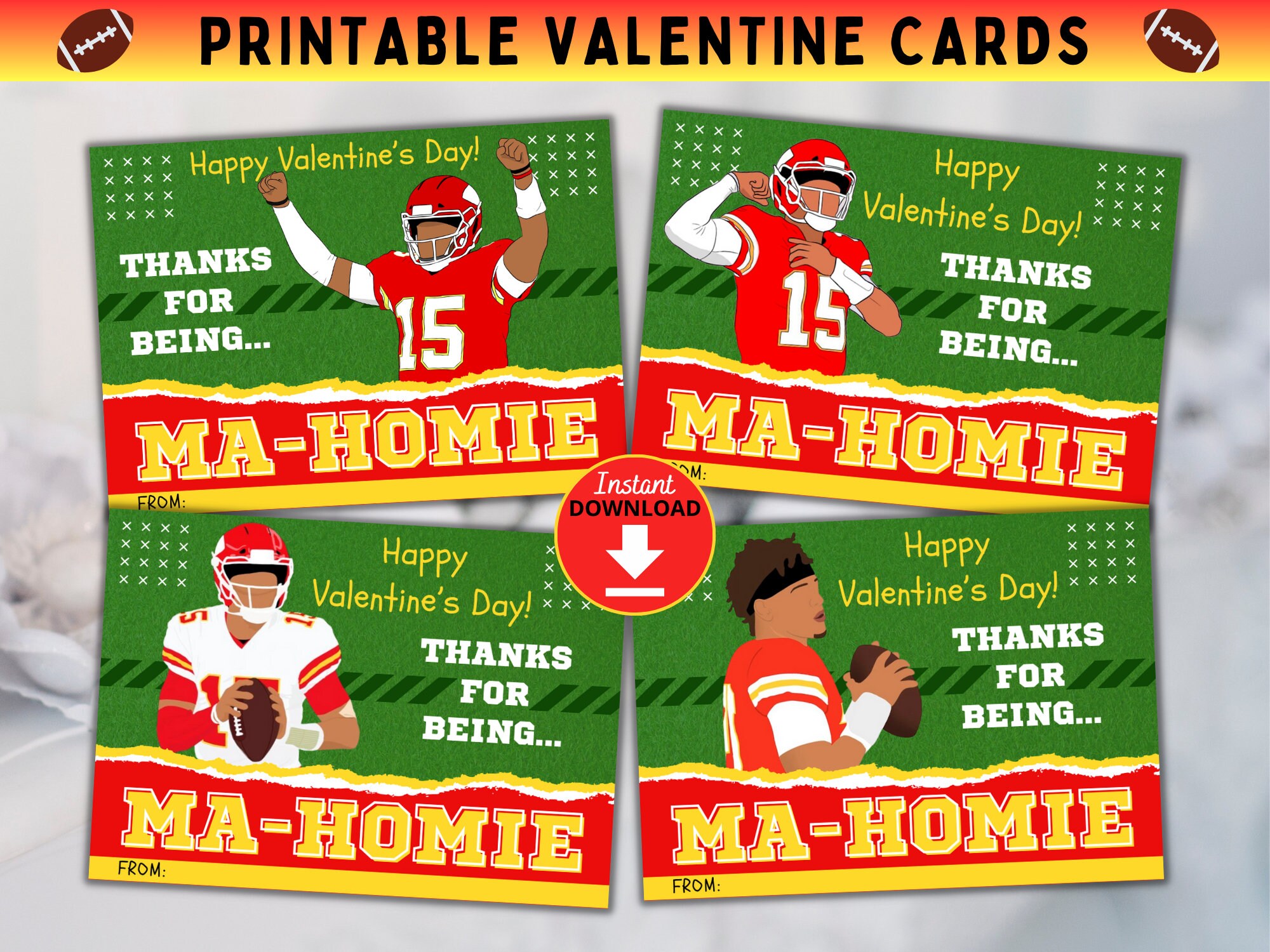 Mahomie Valentine Cards, Mahomie Valentines, Printable Classroom ...